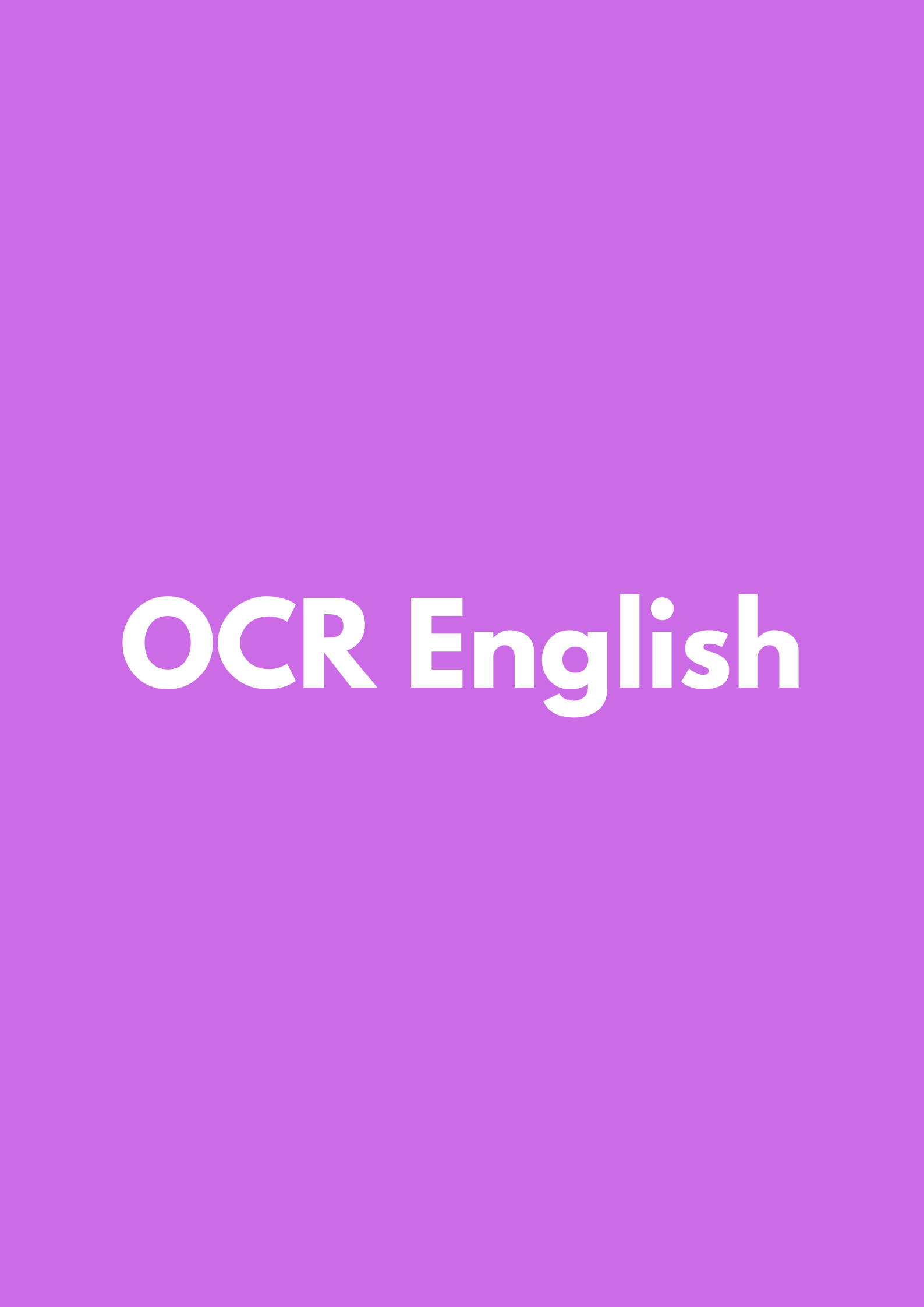 OCR English – GradeAce